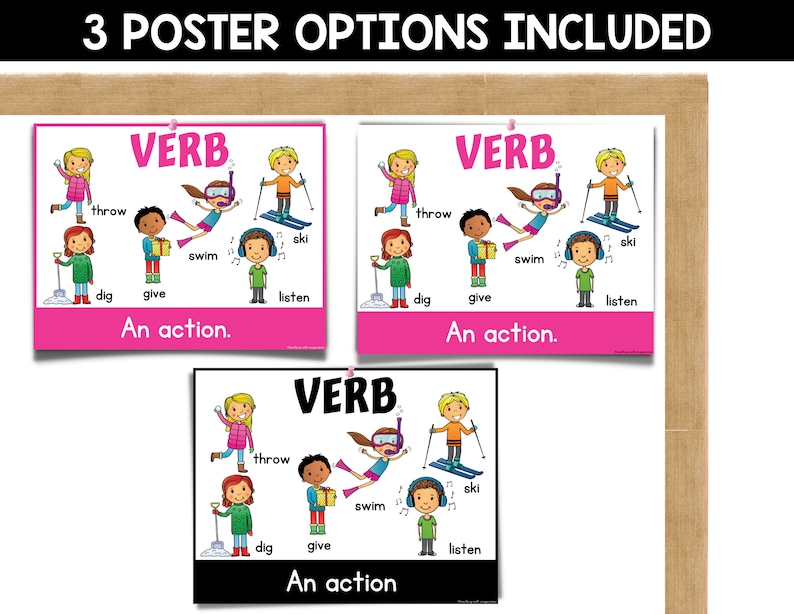Parts of Speech Posters, English Classroom Posters, Learning Posters - Etsy
