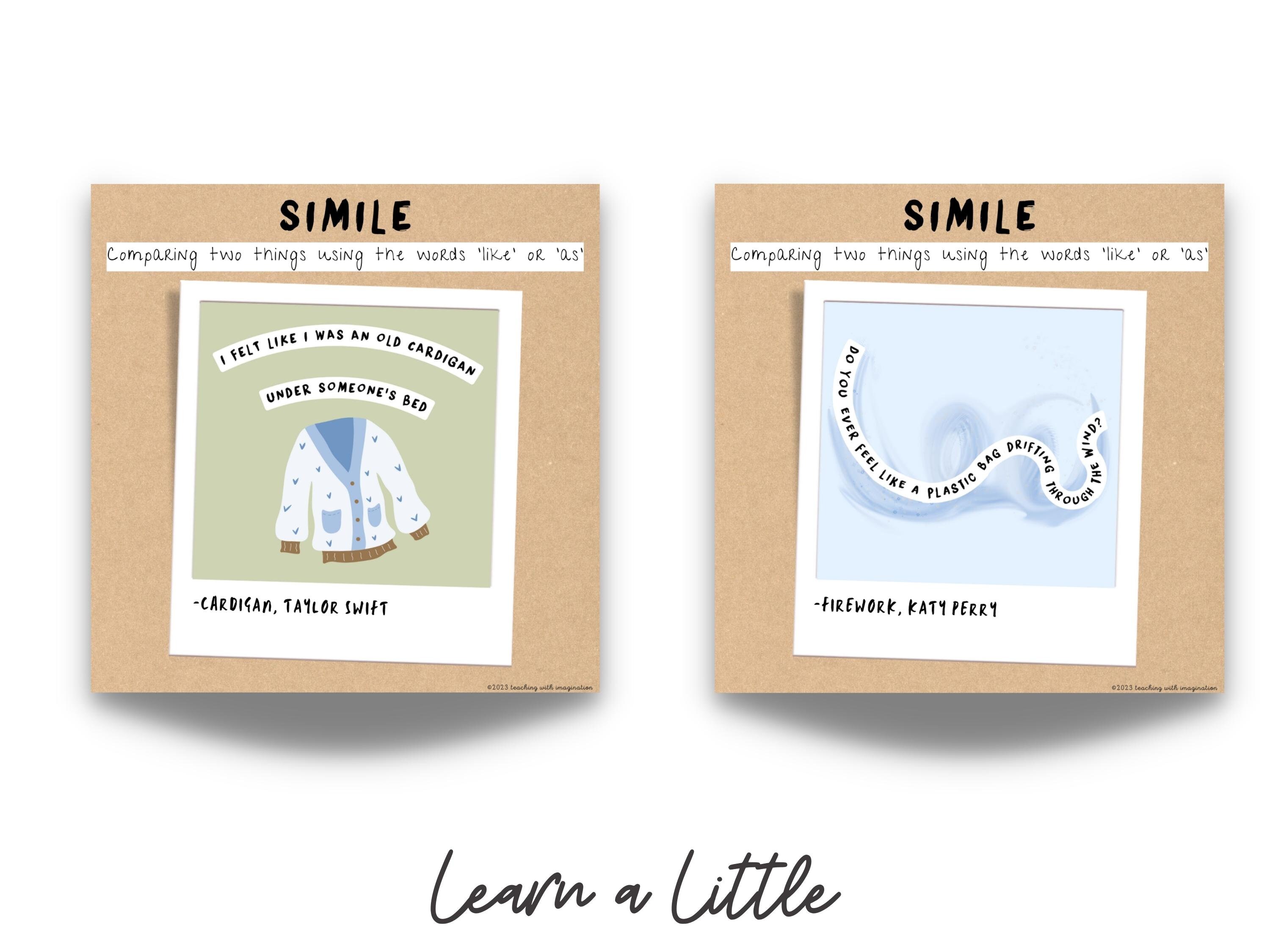 Figurative Language Posters English Classroom Decor Modern - Etsy