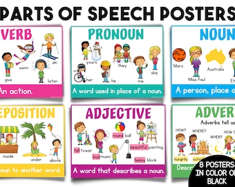 English Parts of Speech and Grammar ELA/ESL Essentials Classroom 11 ...