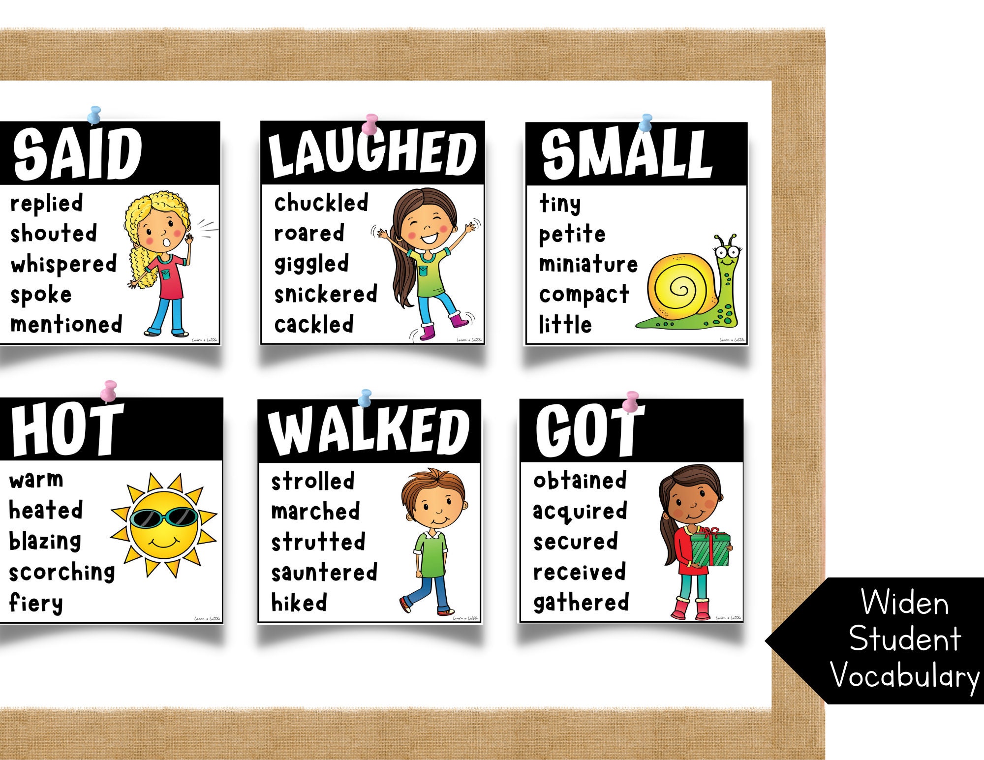 Synonym Posters, English Classroom Posters, Writing Posters, Learning ...
