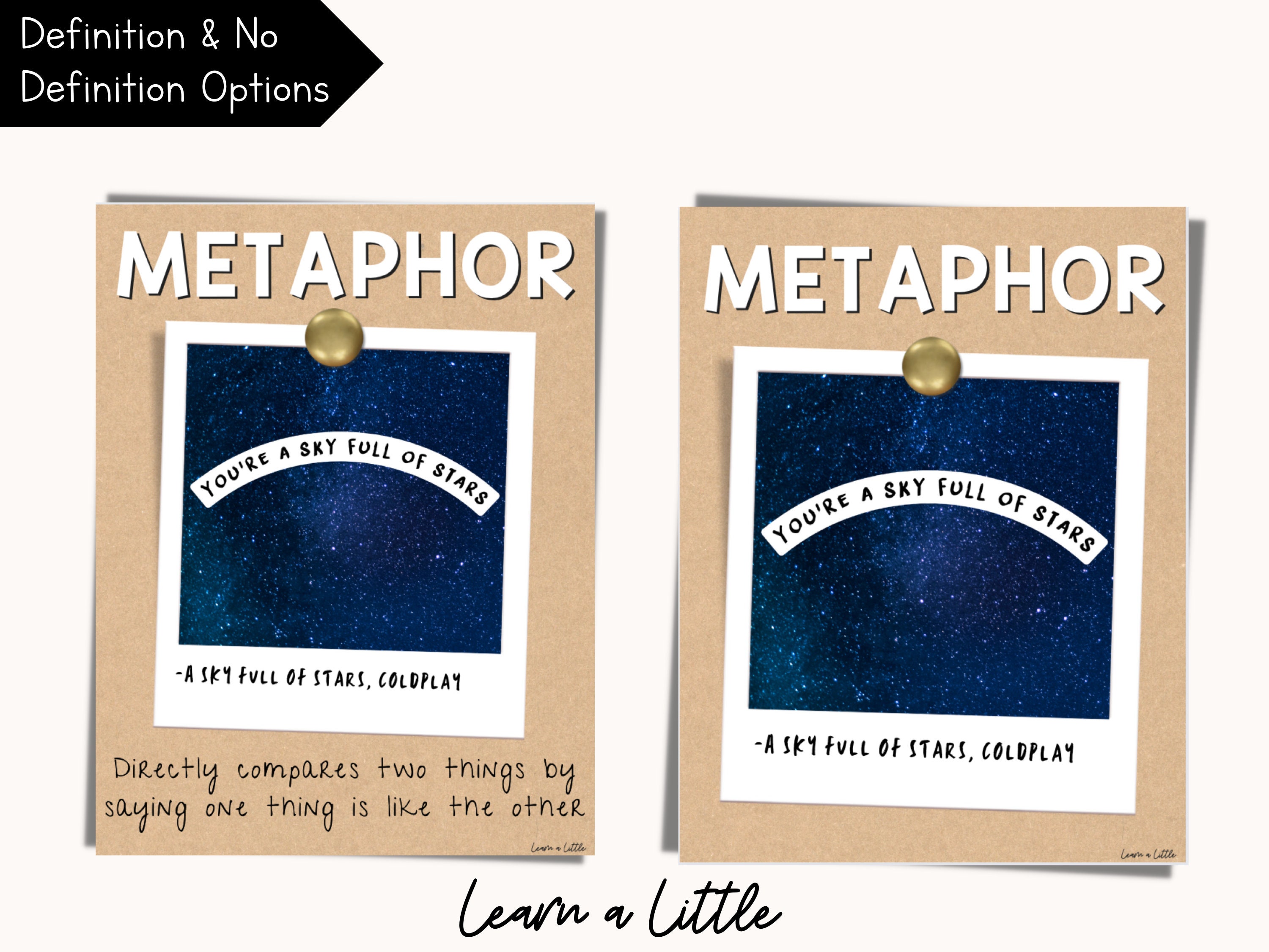 Figurative Language Posters, English Classroom Decor, Modern Class ...