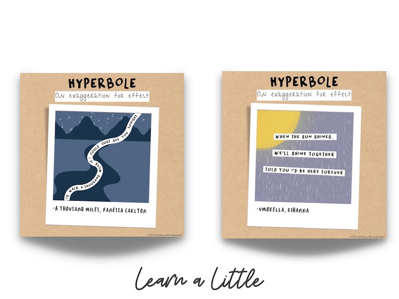 Figurative Language Posters English Classroom Decor Modern - Etsy