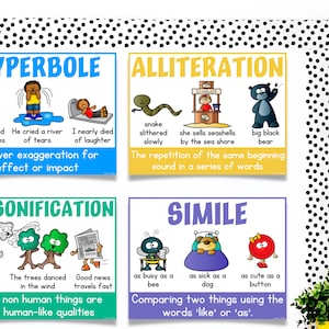 Figurative Language Posters, English Classroom Posters, Writing Posters ...