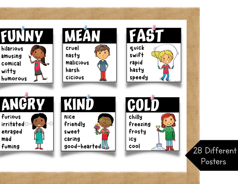 Synonym Posters, English Classroom Posters, Writing Posters, Learning ...