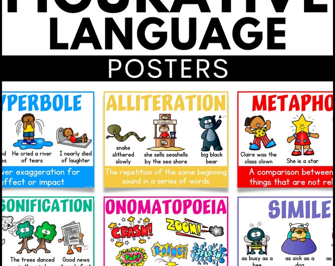 Figurative Language Posters, English Classroom Posters, Writing Posters ...