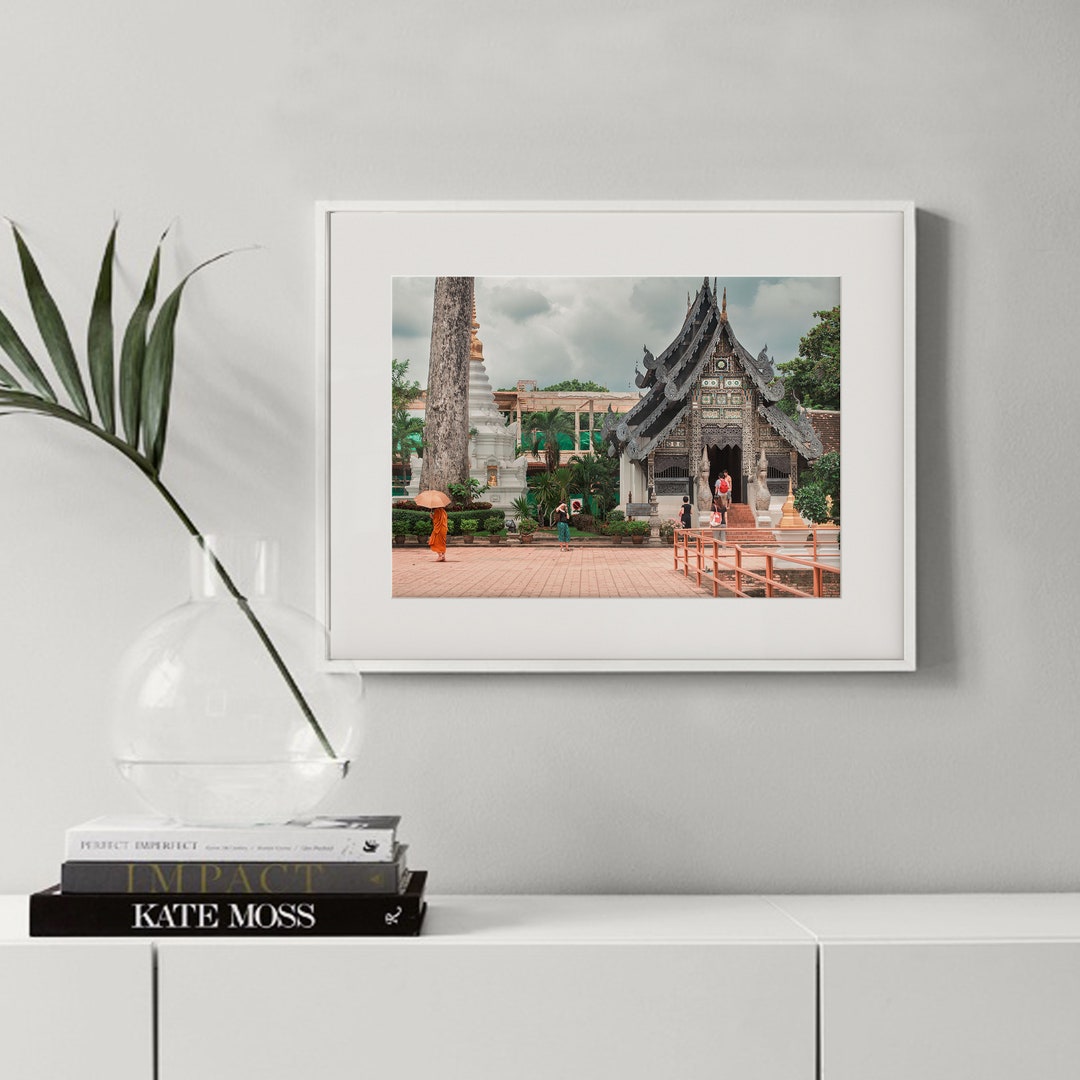 Bangkok Temple Sacred Art Print - Thailand Wall Poster | Temple Digital ...