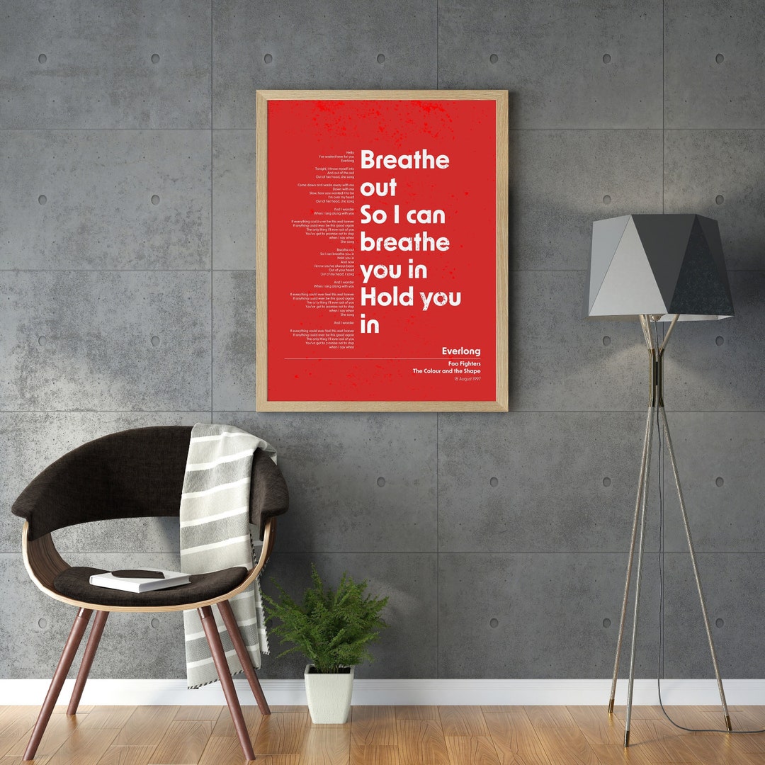 Custom Song Lyric Wall Art: Personalized Music Gift (digital Download ...