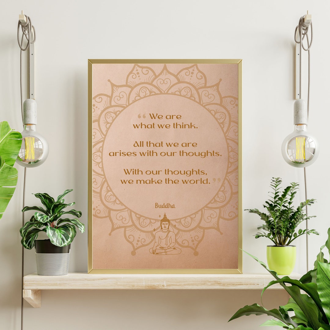 Buddha Quote, Thoughts , Printable Wall Art, Printable Quote Poster ...