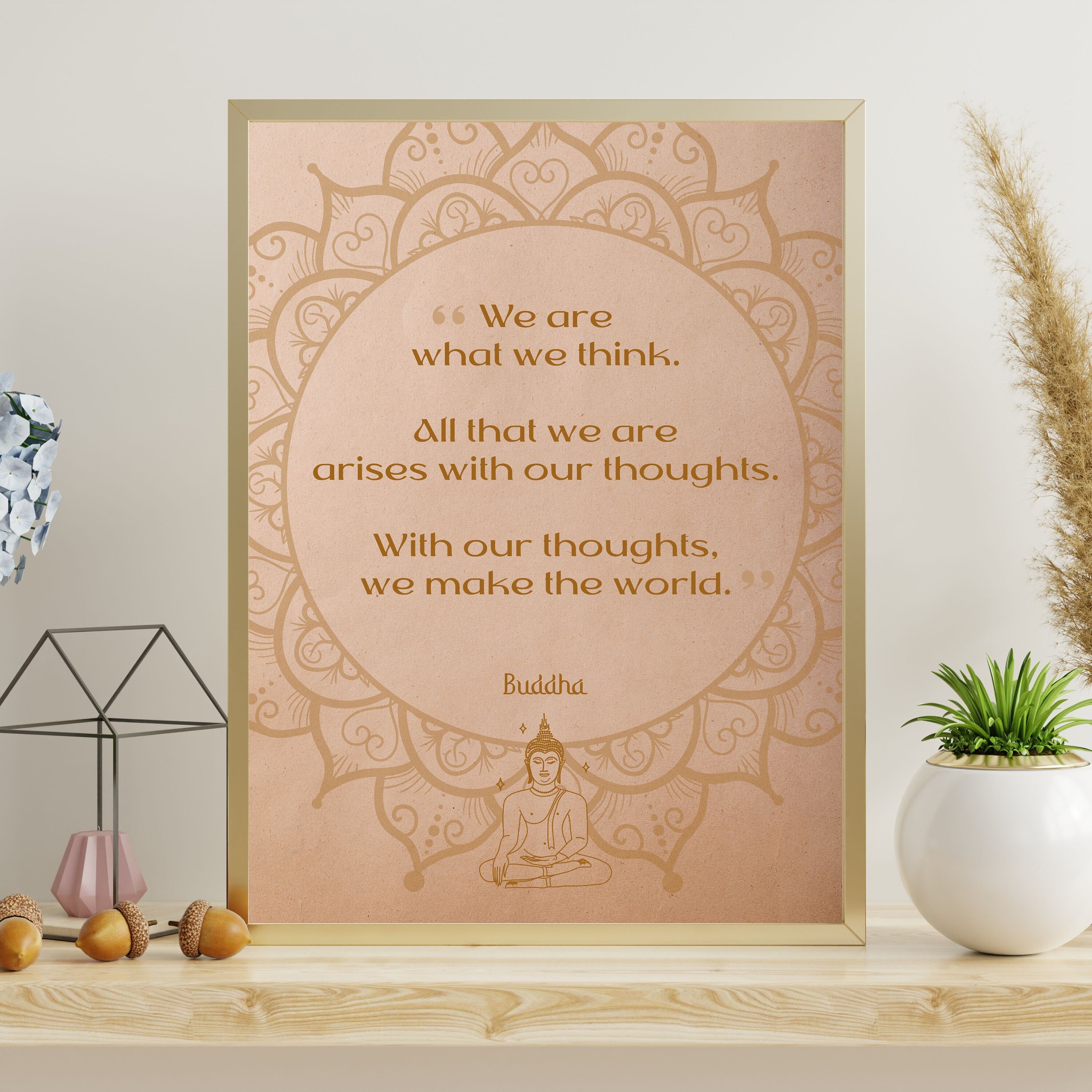 Buddha Quote, Thoughts , Printable Wall Art, Printable Quote Poster ...