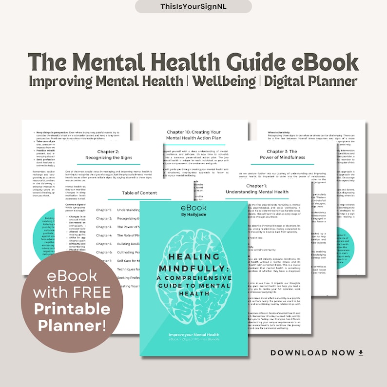 A Comprehensive Guide to Mental Health Ebook Digital Planner Bundle ...