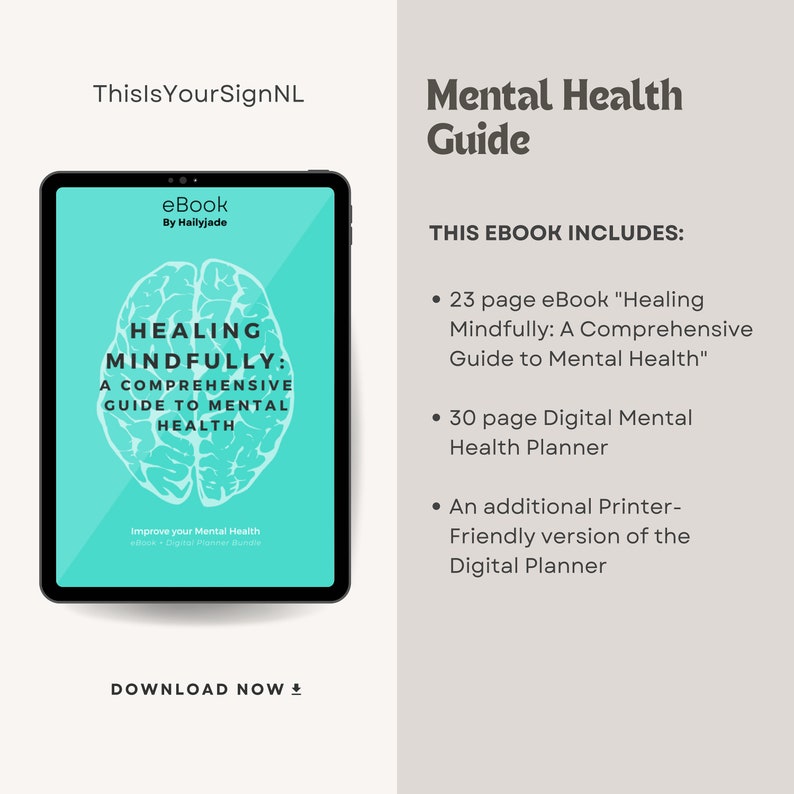 A Comprehensive Guide to Mental Health Ebook Digital Planner Bundle ...