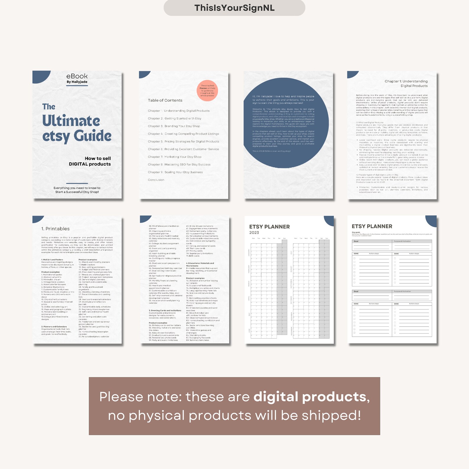 How to Sell Digital Products, Etsy Ebook Bundle | 550+ Product Ideas ...
