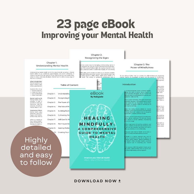 A Comprehensive Guide to Mental Health Ebook Digital Planner Bundle ...
