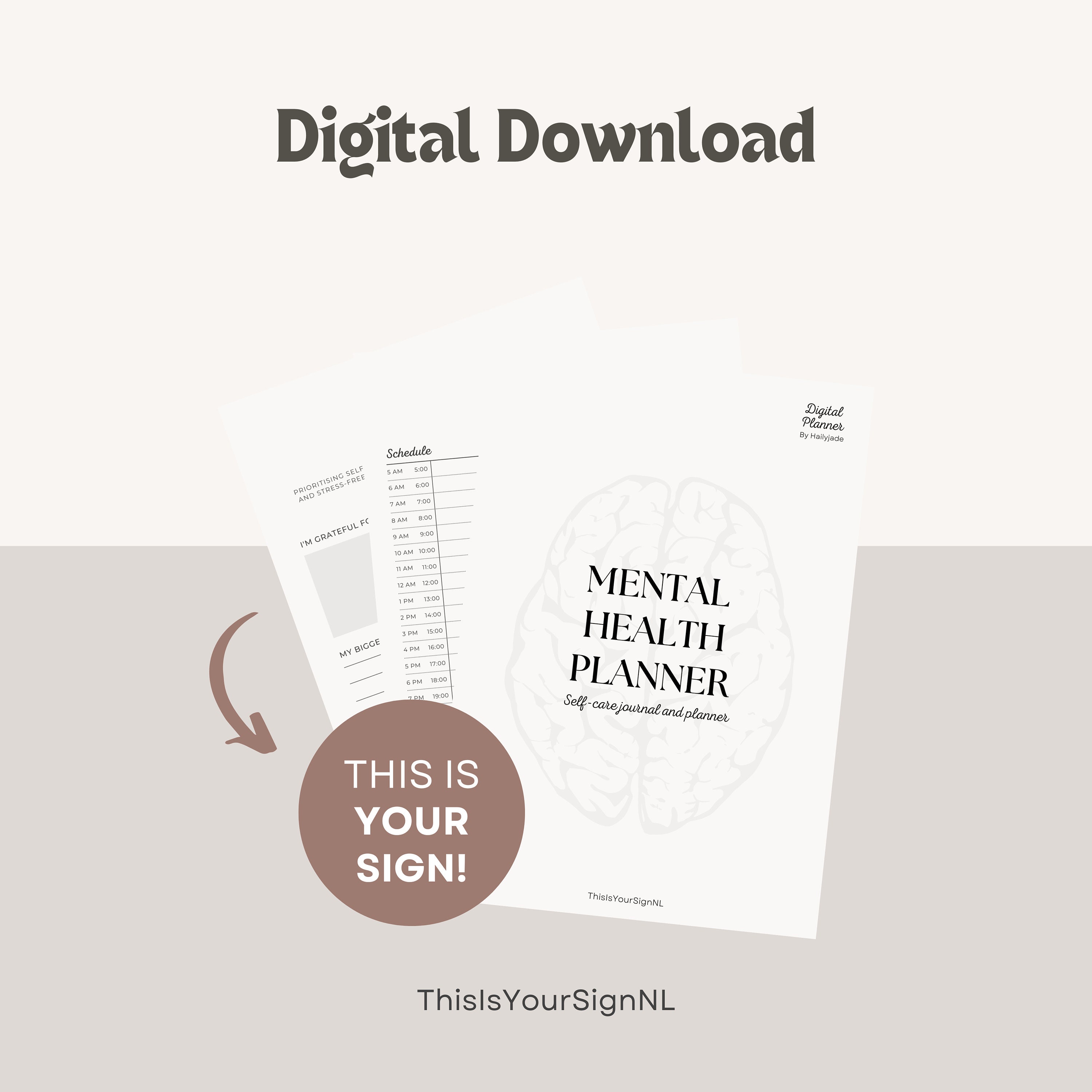 Self-care Journal Mental Health Planner 2023 Mindfulness Journal Goal ...