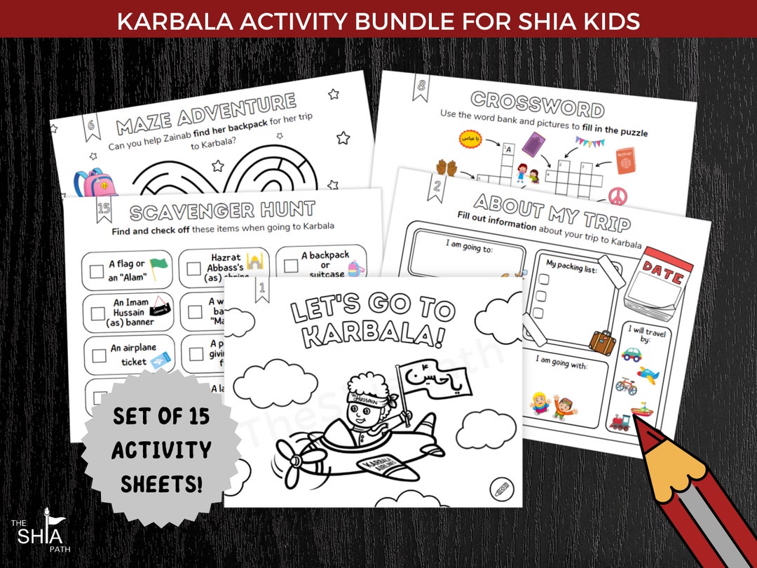 Karbala Activity Set | 15 Page Bundle | Printable Activities for ...