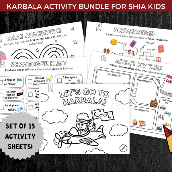 Muharram Activity Set 10 Page Bundle Printable Activities for Families ...