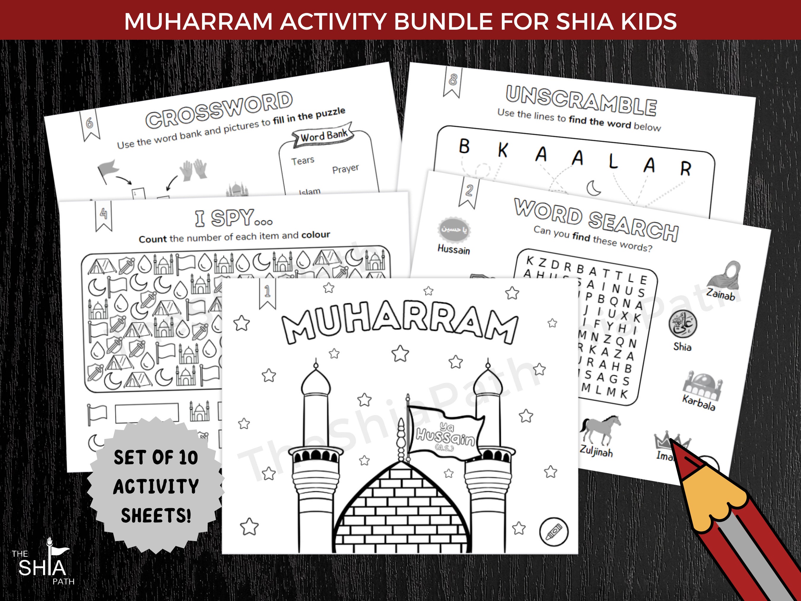 Muharram Activity Set | 10 Page Bundle | Printable Activities for ...