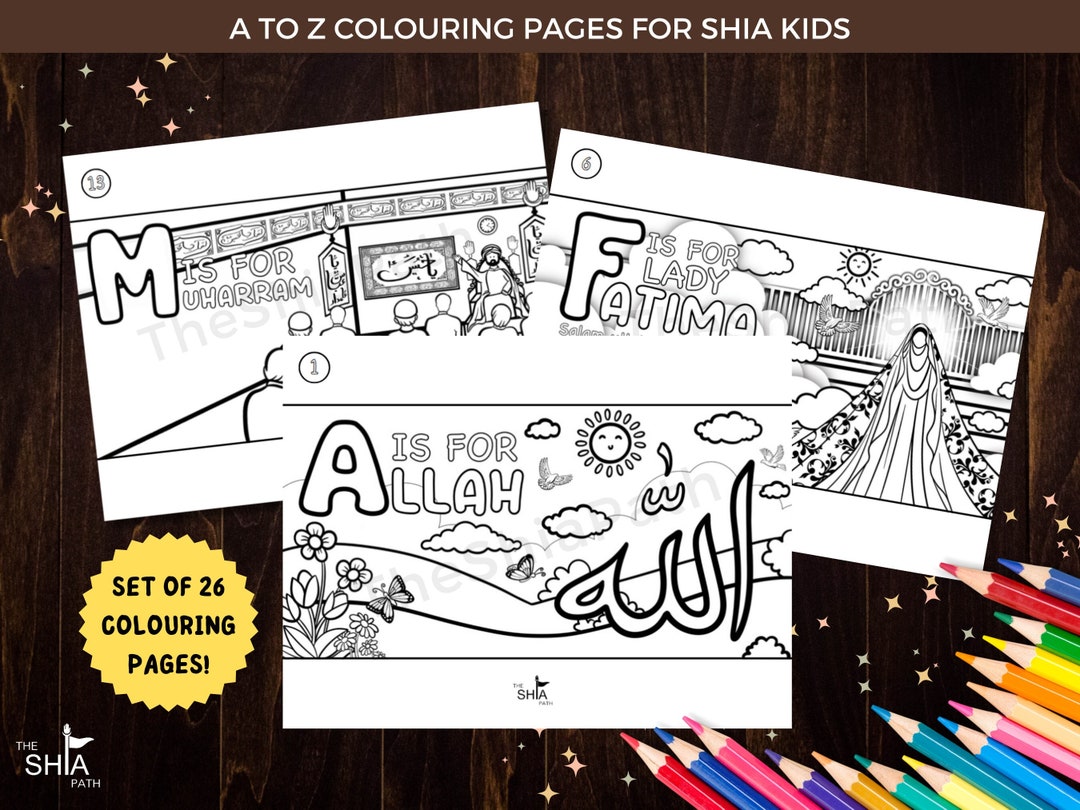 Shia Colouring Pages | Printable Activity Set for Shia Kids | Muharram ...