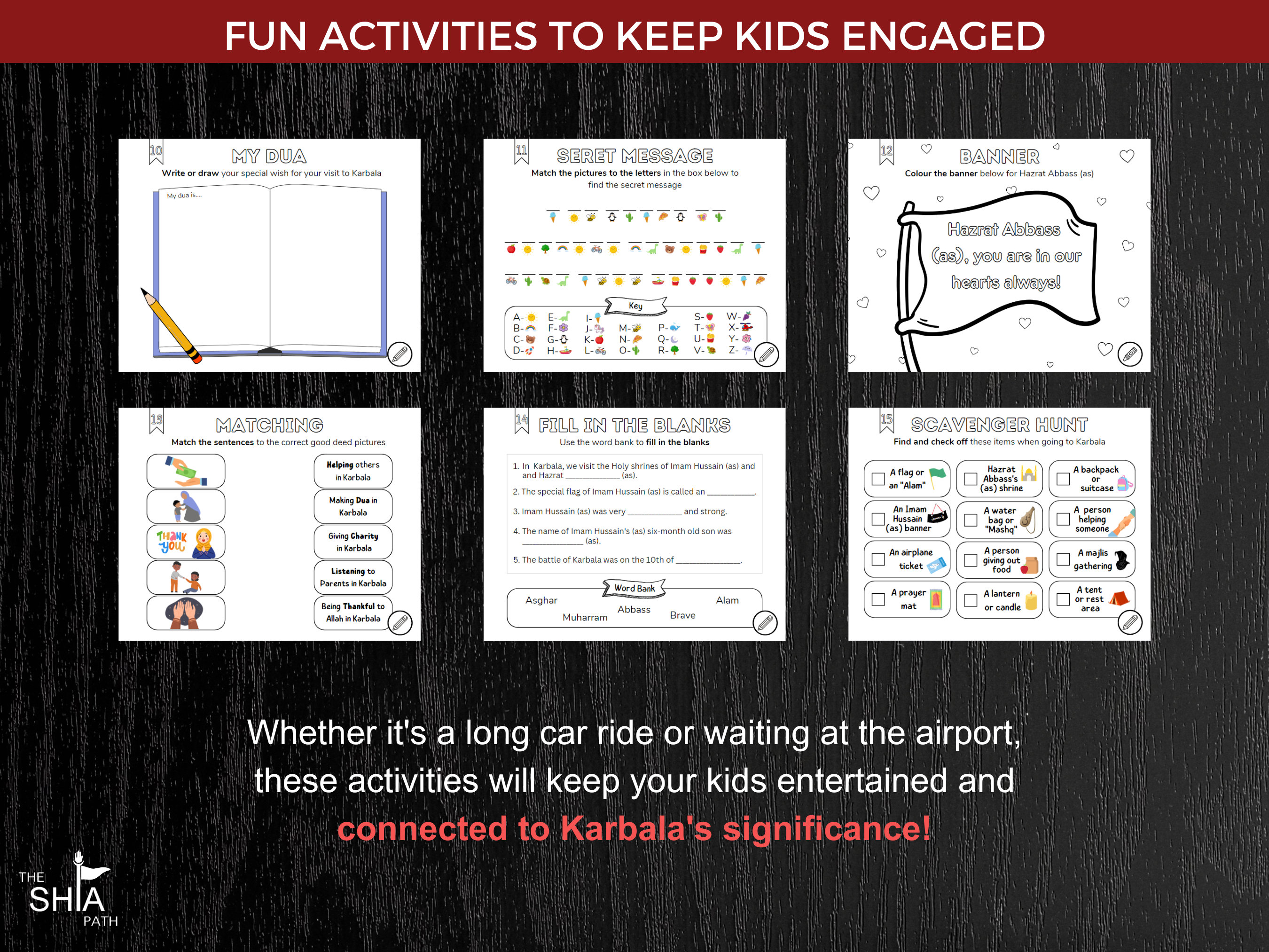 Karbala Activity Set | 15 Page Bundle | Printable Activities for ...