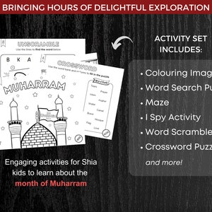 Muharram Activity Set | 10 Page Bundle | Printable Activities for ...