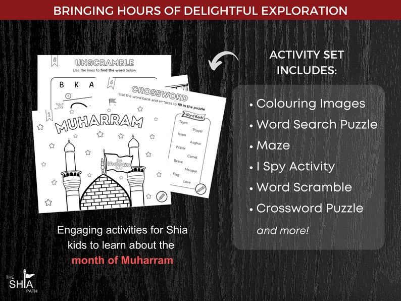 Muharram Activity Set | 10 Page Bundle | Printable Activities for ...