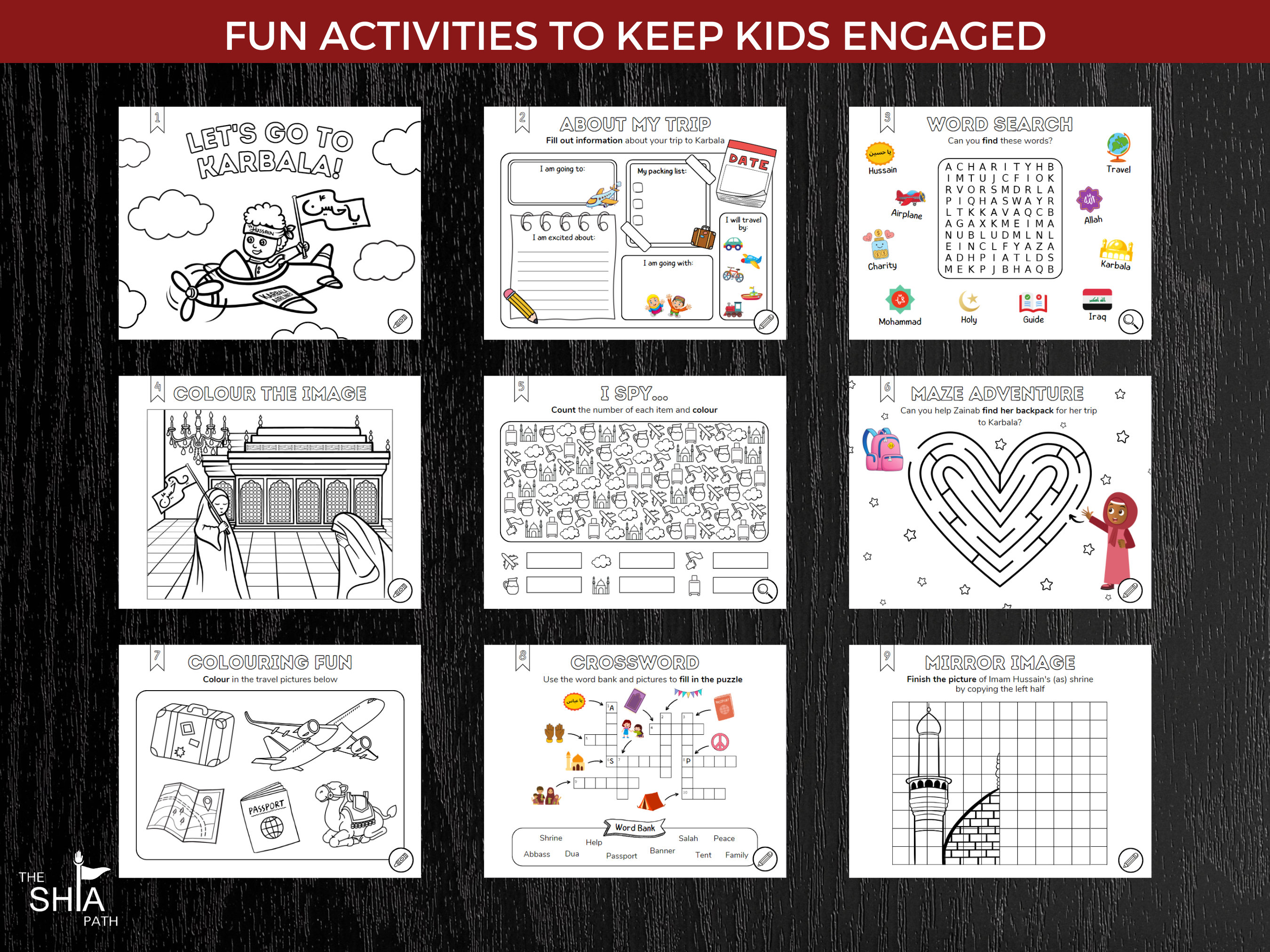 Karbala Activity Set | 15 Page Bundle | Printable Activities for ...