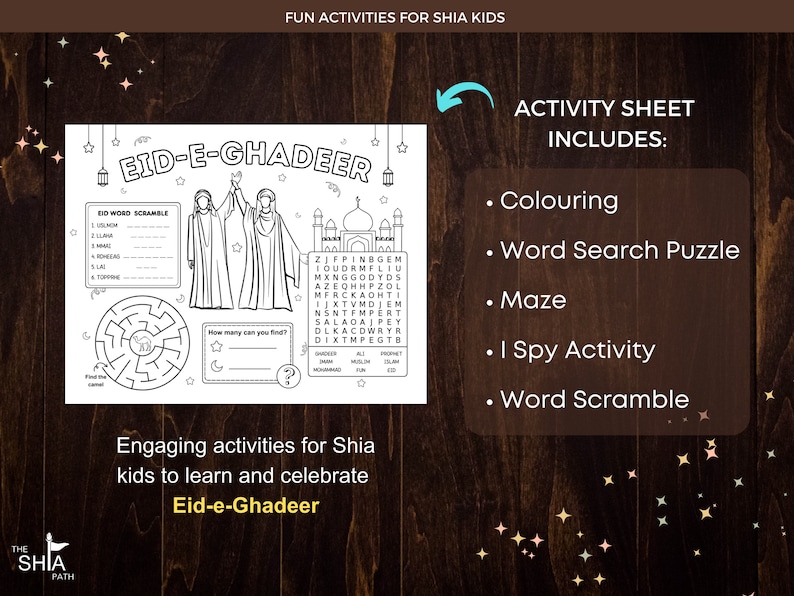 Eid-e-ghadeer Placemat | Printable Activities for Families and Kids ...
