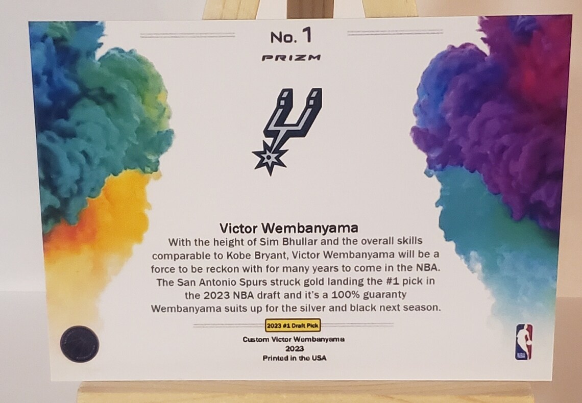 Victor Wembanyama 2023 Color Blast Custom Holographic Rookie - Etsy New ...
