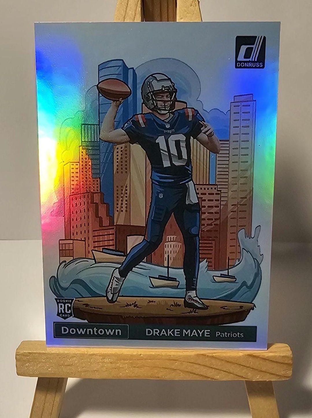 Drake Maye 2024 Panini Donruss Downtown No. 13 Rookie NFL Football ...
