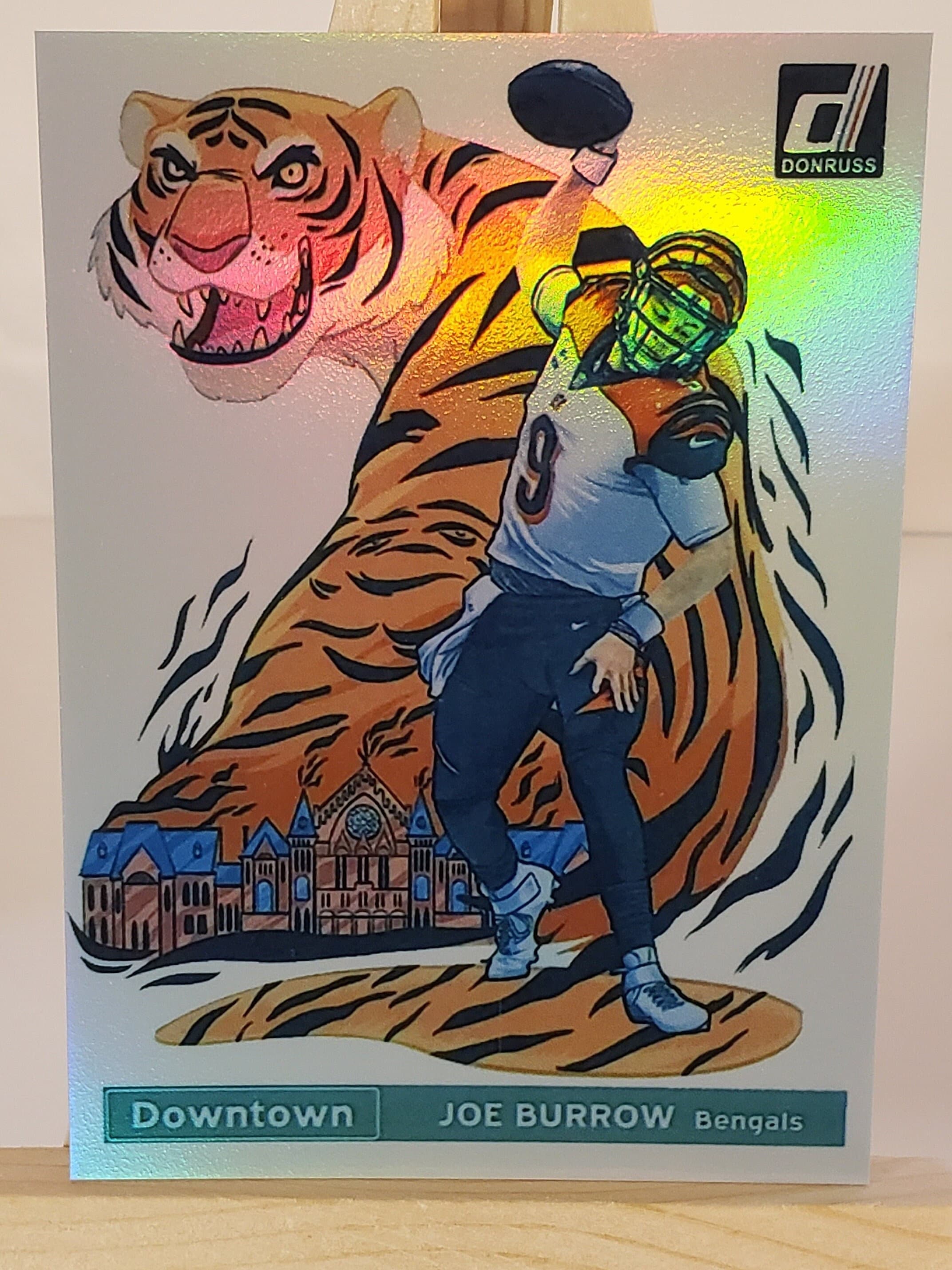 Joe Burrow 2021 Panini Donruss Optic Downtown Novelty Football - Etsy