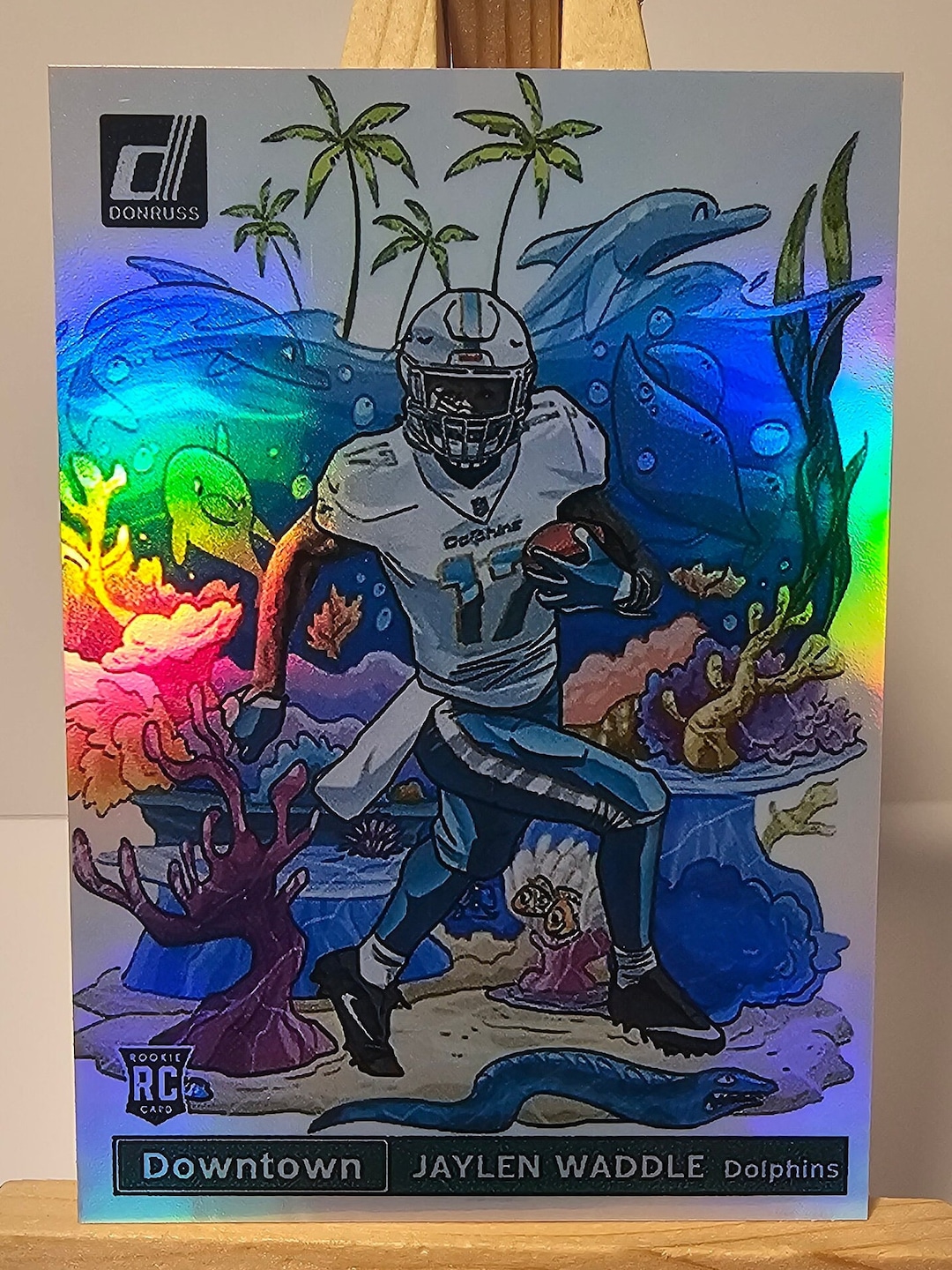 Jaylen Waddle 2021 Panini Donruss Downtown Rookie Novelty Football Card ...