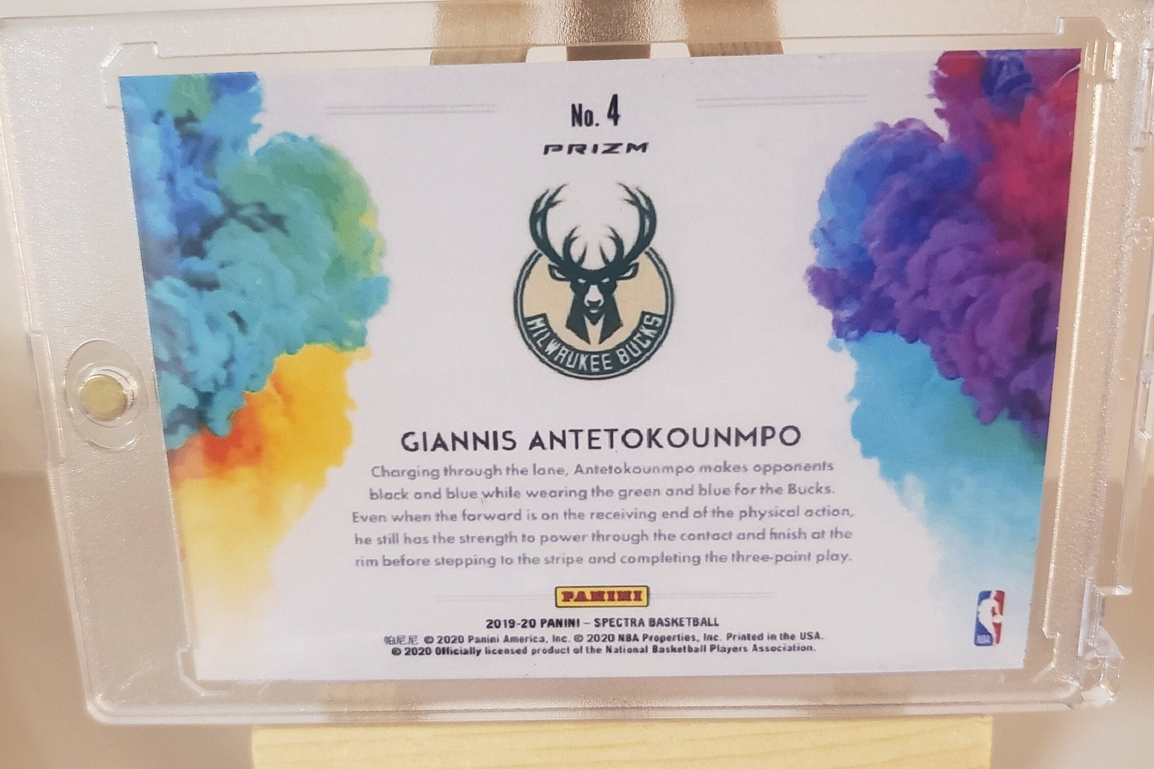 Giannis Antetokounmpo 2019-2020 Panini Spectra Color Blast 4 - Etsy