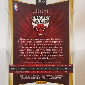 Jimmy Butler 2012-13 Panini Select Rookie Auto #206 Novelty NBA ...