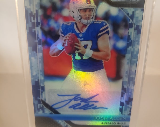 Josh Allen 2022 Panini Select Diecut Green/yellow Prizm PSA 10 - Graded ...
