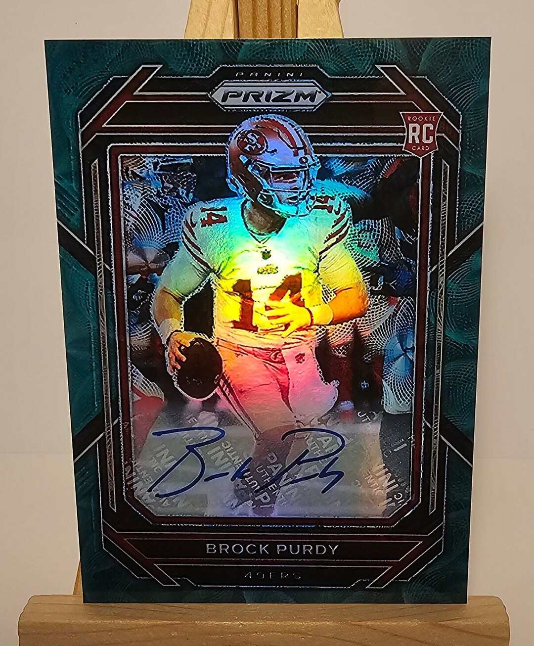 Brock Purdy 2022 Panini Prizm #353 Green Scope Rookie Auto 40/75 ...