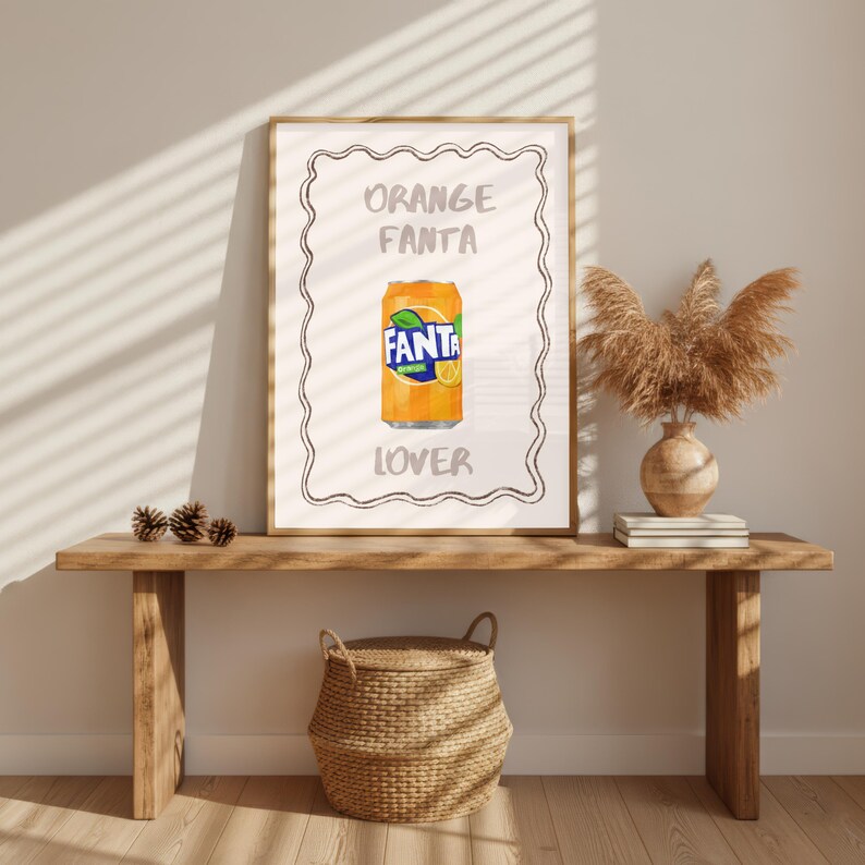 Fanta Pop Art Print | Retro Kitchen & Bar Decor - Etsy UK