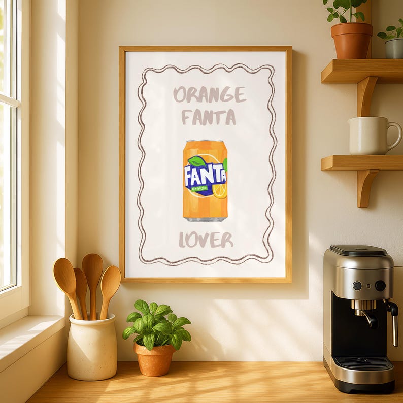 Fanta Pop Art Print | Retro Kitchen & Bar Decor - Etsy UK