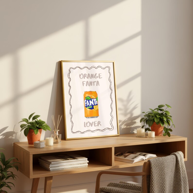 Fanta Pop Art Print | Retro Kitchen & Bar Decor - Etsy UK