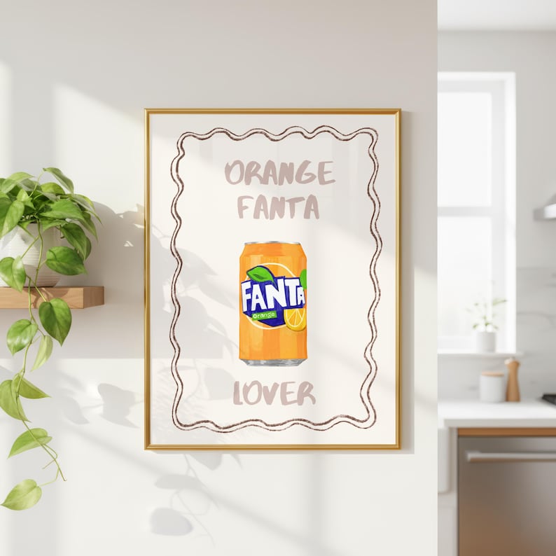Fanta Pop Art Print | Retro Kitchen & Bar Decor - Etsy UK