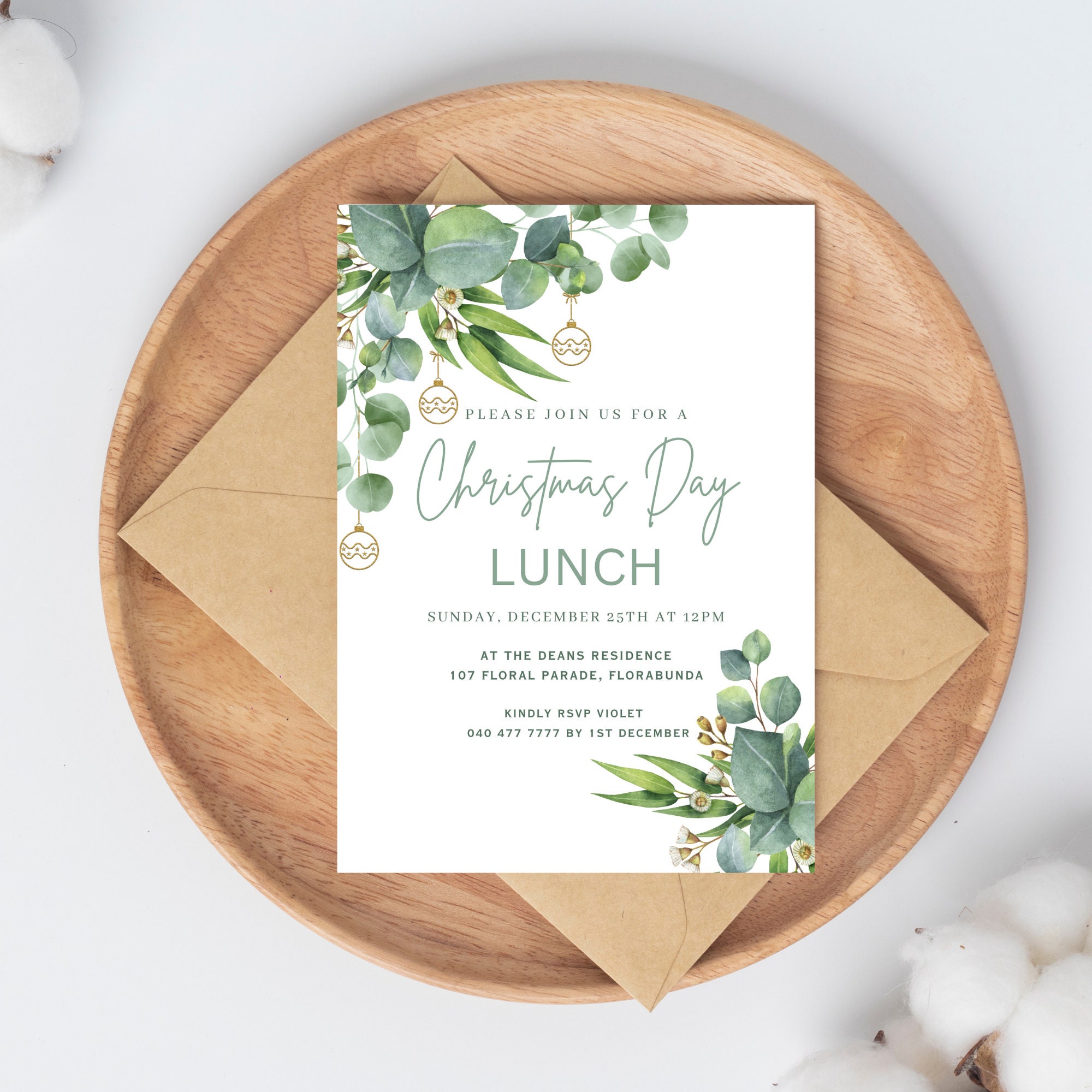 Christmas Party Invitation, Christmas Lunch Invite, Holiday Work Party ...