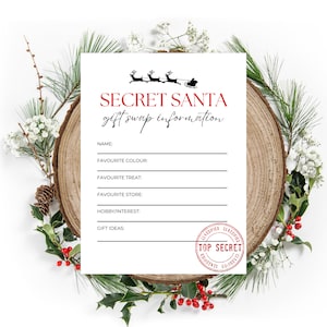 Secret Santa, Kris Kringle Gift Swap, Gift Exchange, Secret Santa Party, Information List ...