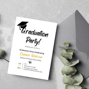 Graduation Party Invitation, Class of 2024, Editable Invite, Printable ...