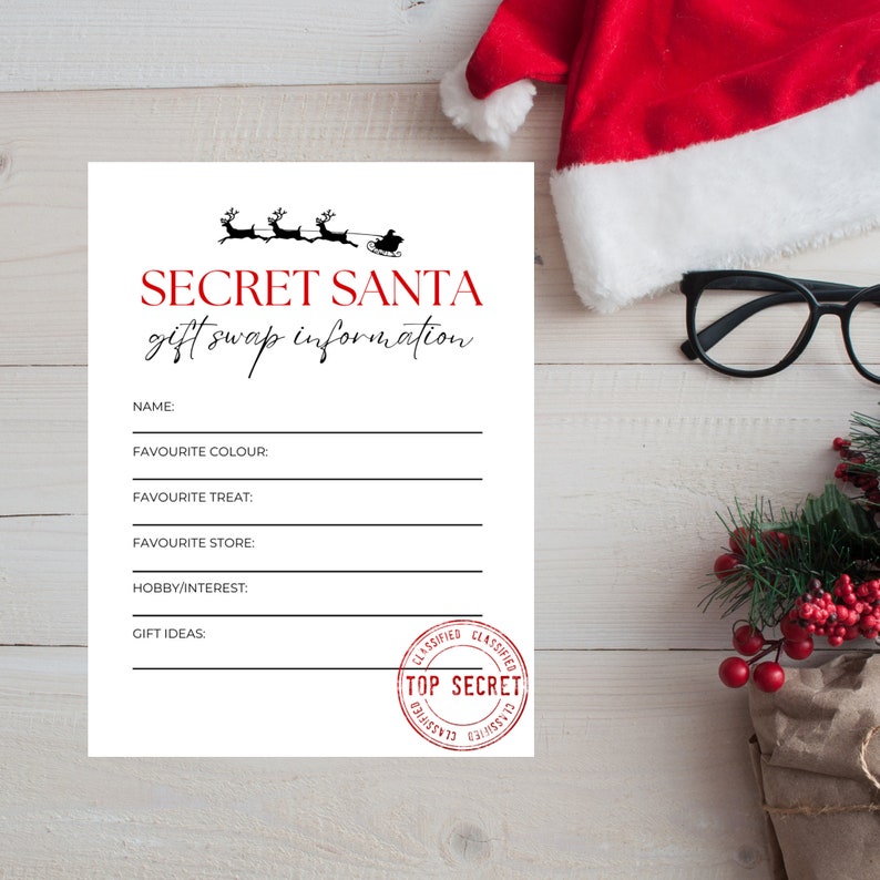 Secret Santa, Kris Kringle Gift Swap, Gift Exchange, Secret Santa Party, Information List ...