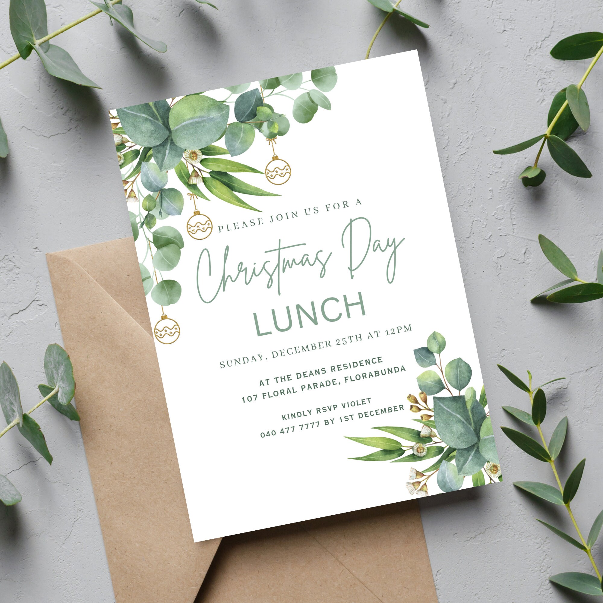 Christmas Party Invitation, Christmas Lunch Invite, Holiday Work Party ...