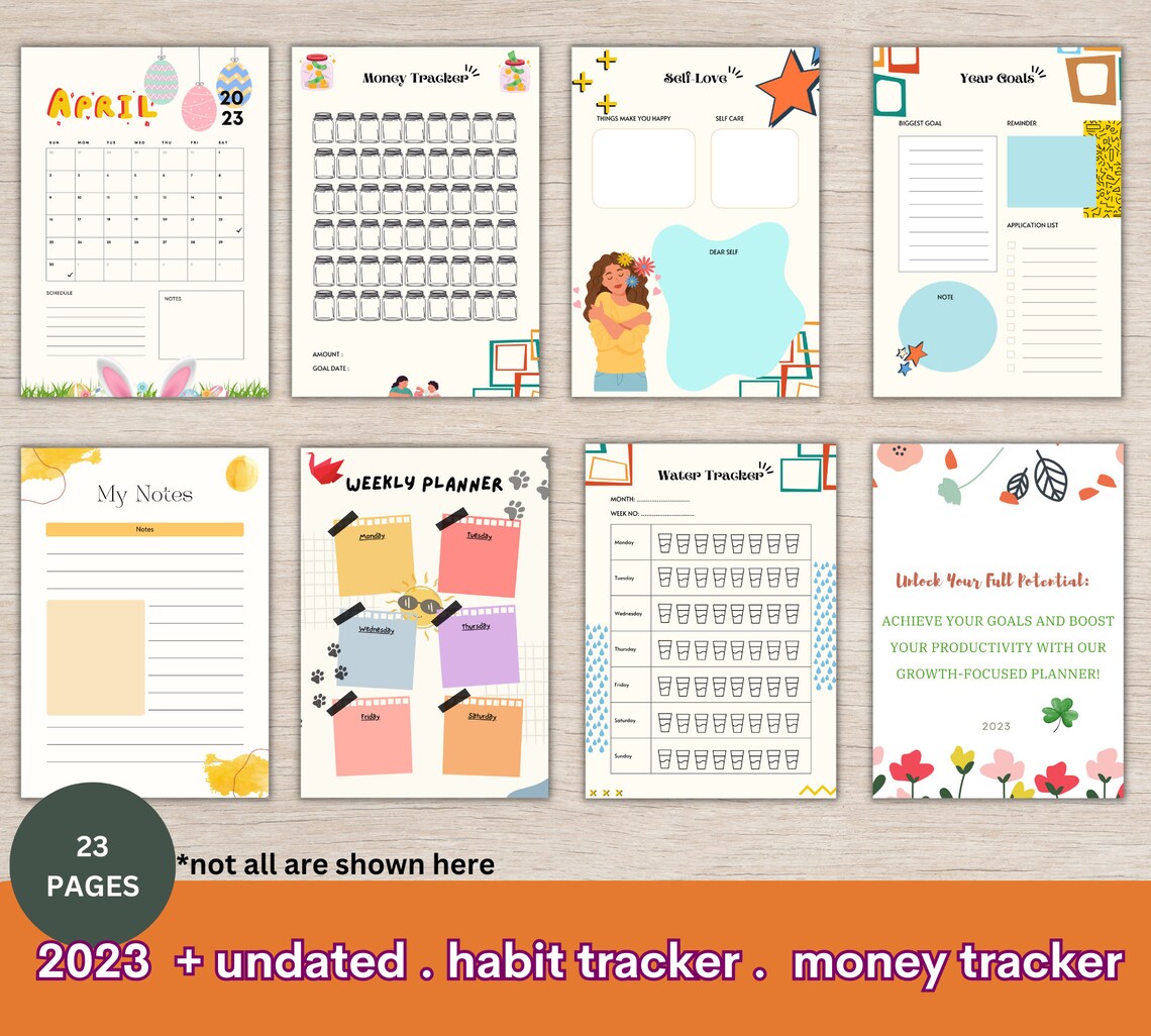 Ultimate 2023 Digital Printable Planner: Daily, Weekly, Monthly ...