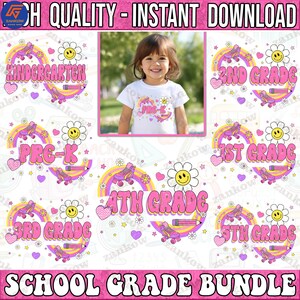 Retro Back to School Bundle, Kindergarten, First Day of School, School ...
