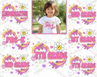 Retro Back to School Bundle, Teacher PNG, Kindergarten, First Day of ...