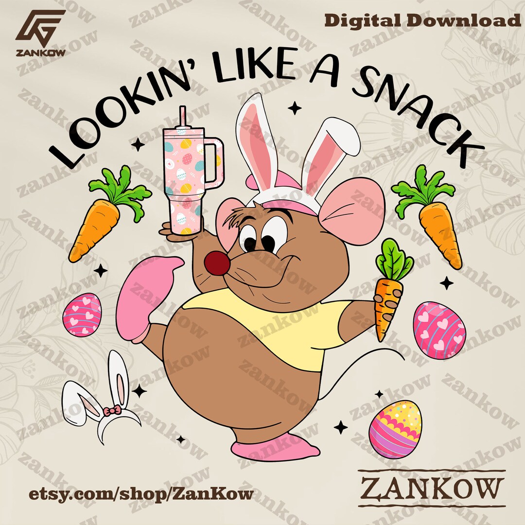 Easter Lookin' Like A Snack Digital Download File, Easter Cartoon Gus ...