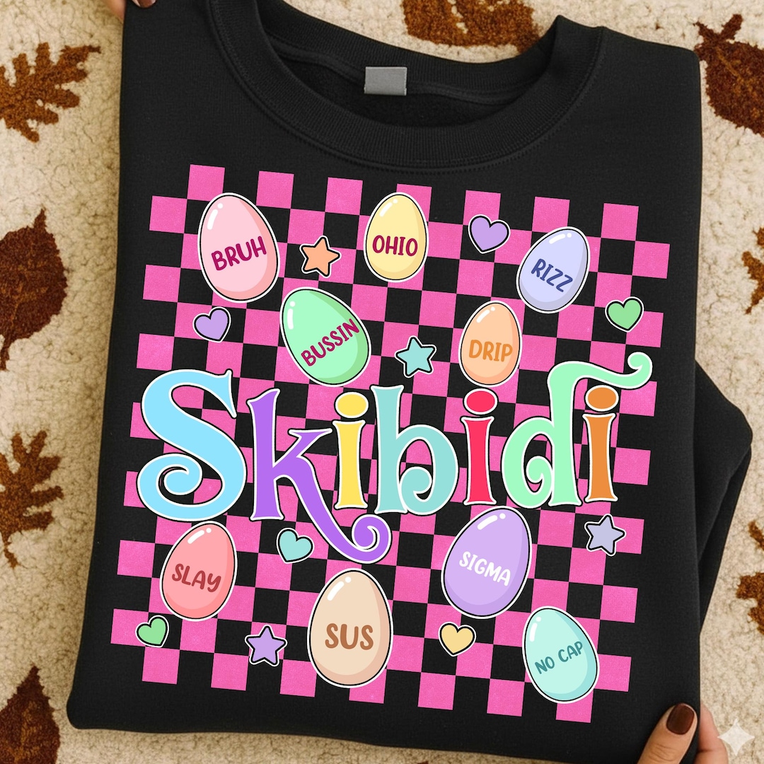 Skibidi Easter Rizzles Png, Gen Alpha Slang Easter Png, Easter Eggs Png ...