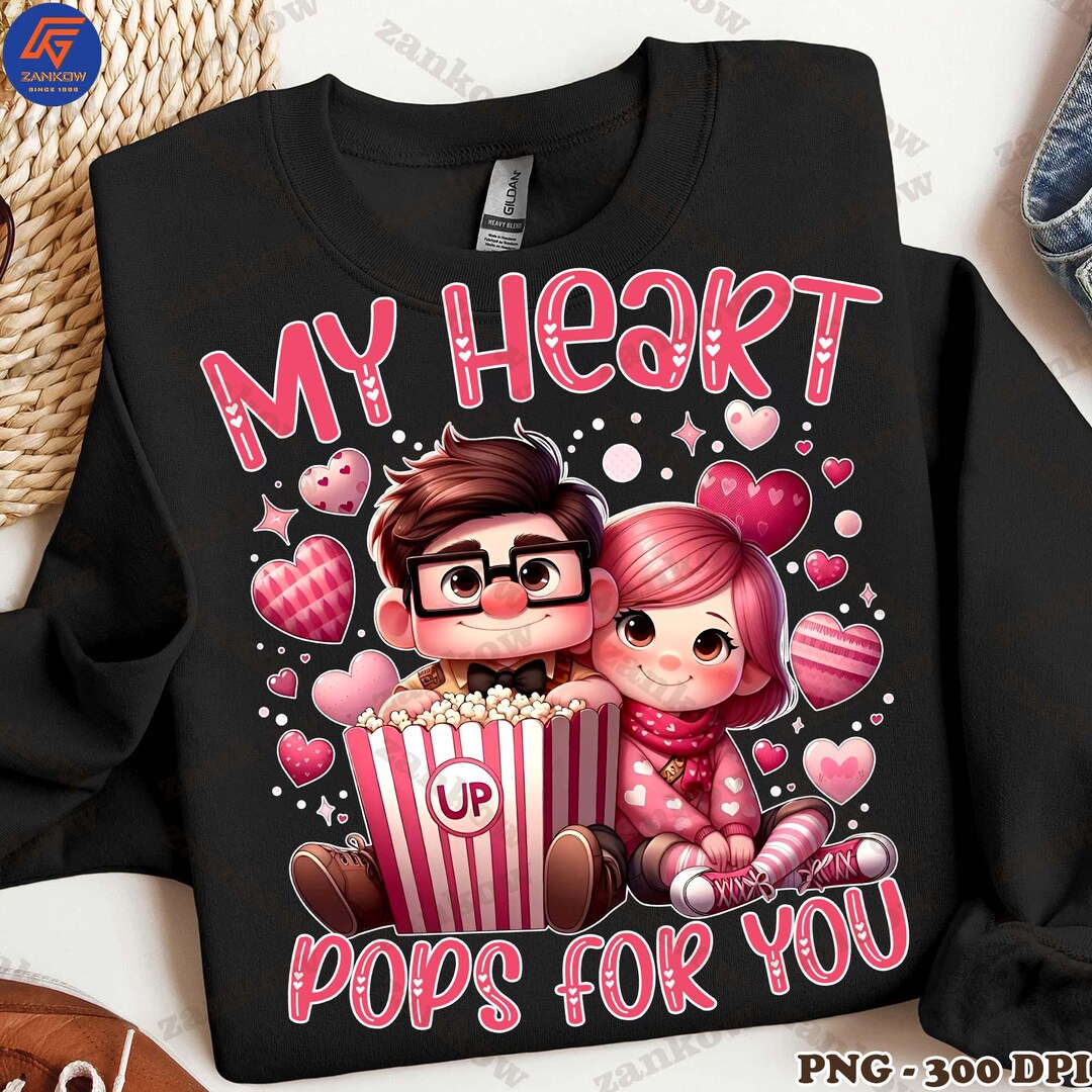 My Heart Pops for You Valentine Cartoon Png, Happy Valentine Cartoon ...